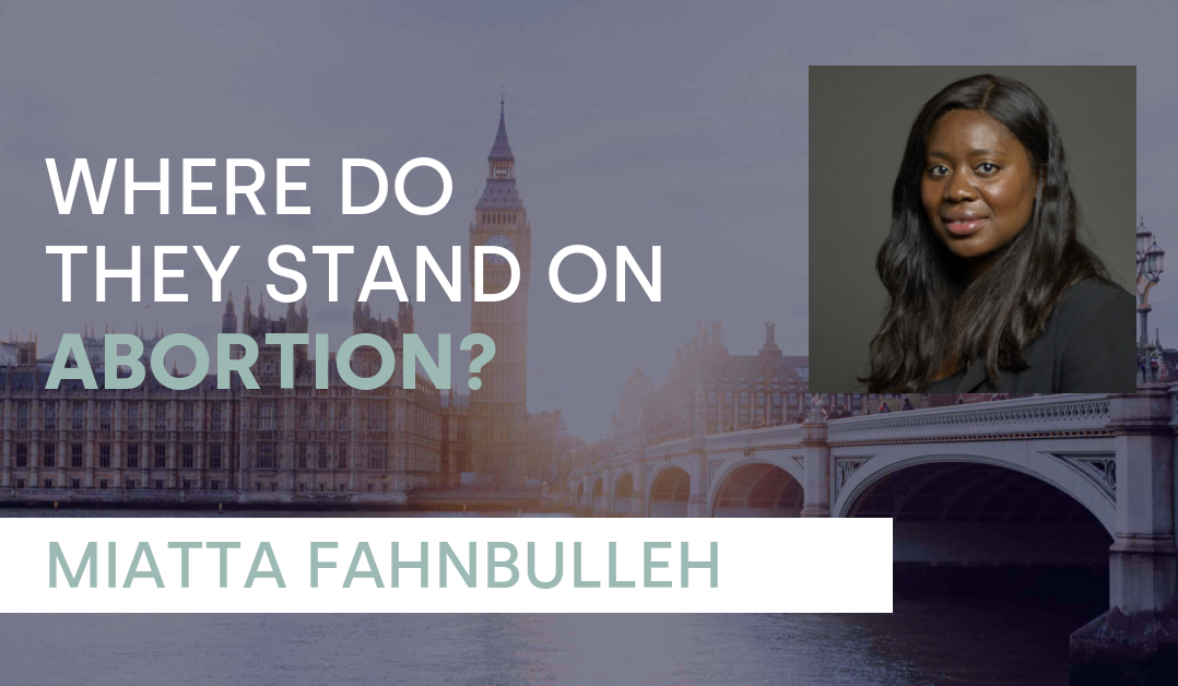 Where does Miatta Fahnbulleh stand on abortion?