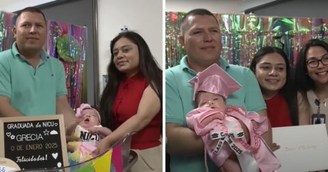 Baby girl born at 22 weeks goes home after 166 days in hospital